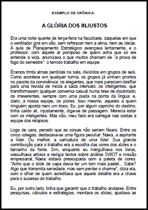Exemplo de Crônica: Saiba o que é e como fazer também!